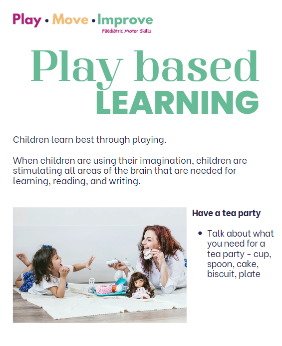 Play based learning for literacy skills – Play Move Improve